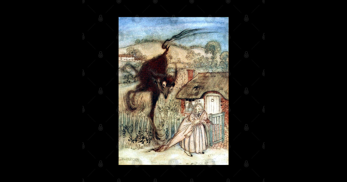 The Bogey Beast - Arthur Rackham - Bogey Beast - Sticker | TeePublic