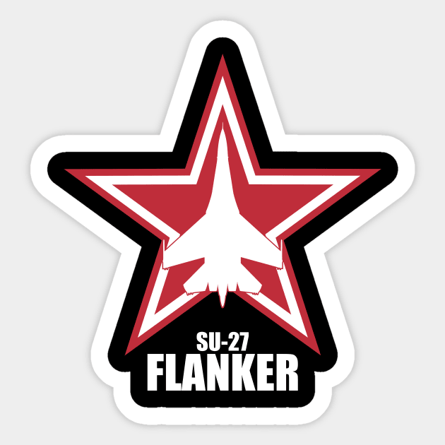 SU-27 Flanker - Russian Air Force Bear - Sticker | TeePublic