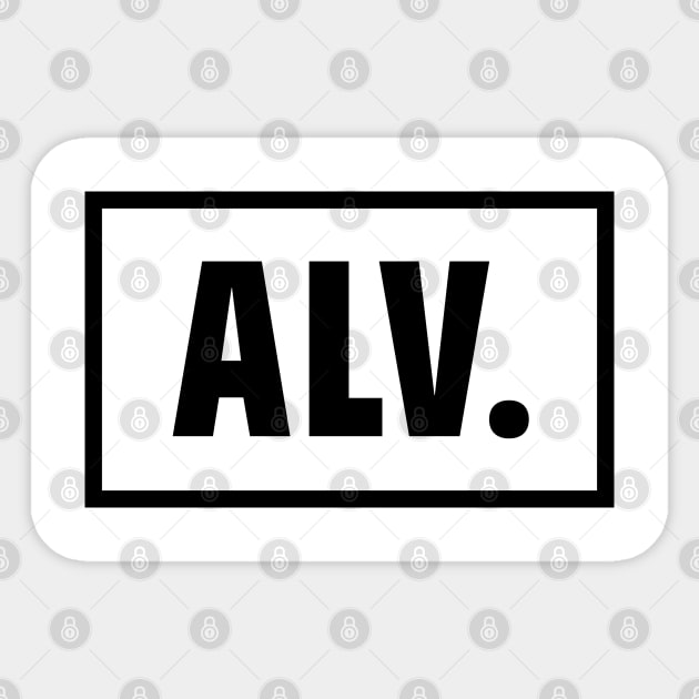 ALV T-shirt - Alv - Sticker | TeePublic