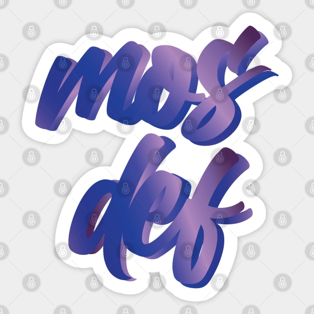 mos def - Witch Design - Sticker | TeePublic