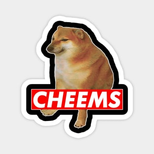 Cheems Cheemsburbger Ironic Doge Meme Magnets for Sale | TeePublic