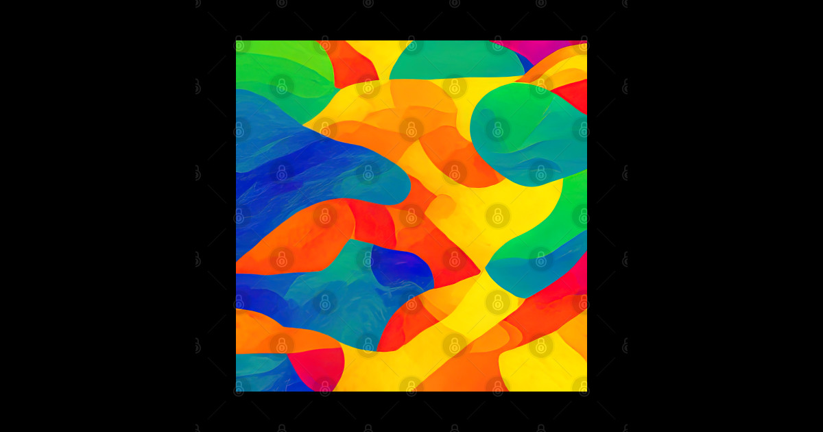 omg pattern abstract background - Colorful Pattern - Sticker | TeePublic