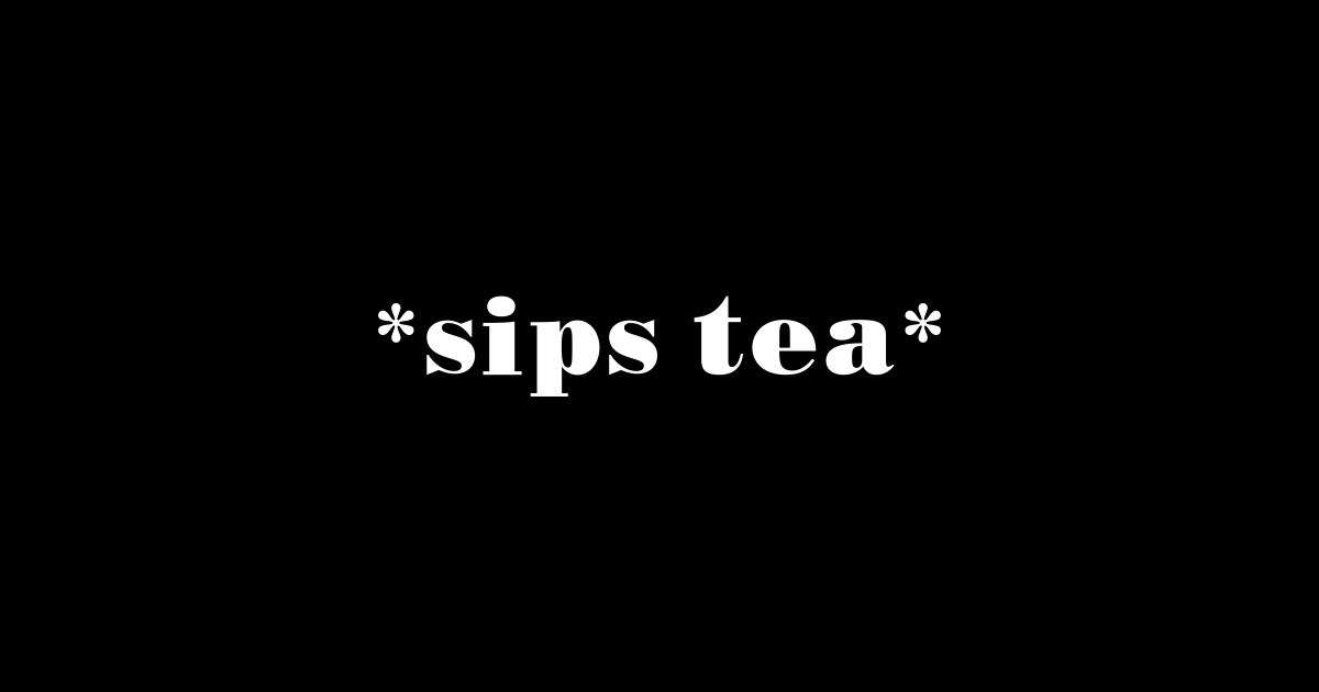 Sips Tea Trendy Funny Meme - Kermit The Frog - Sipping Sips - Sticker ...