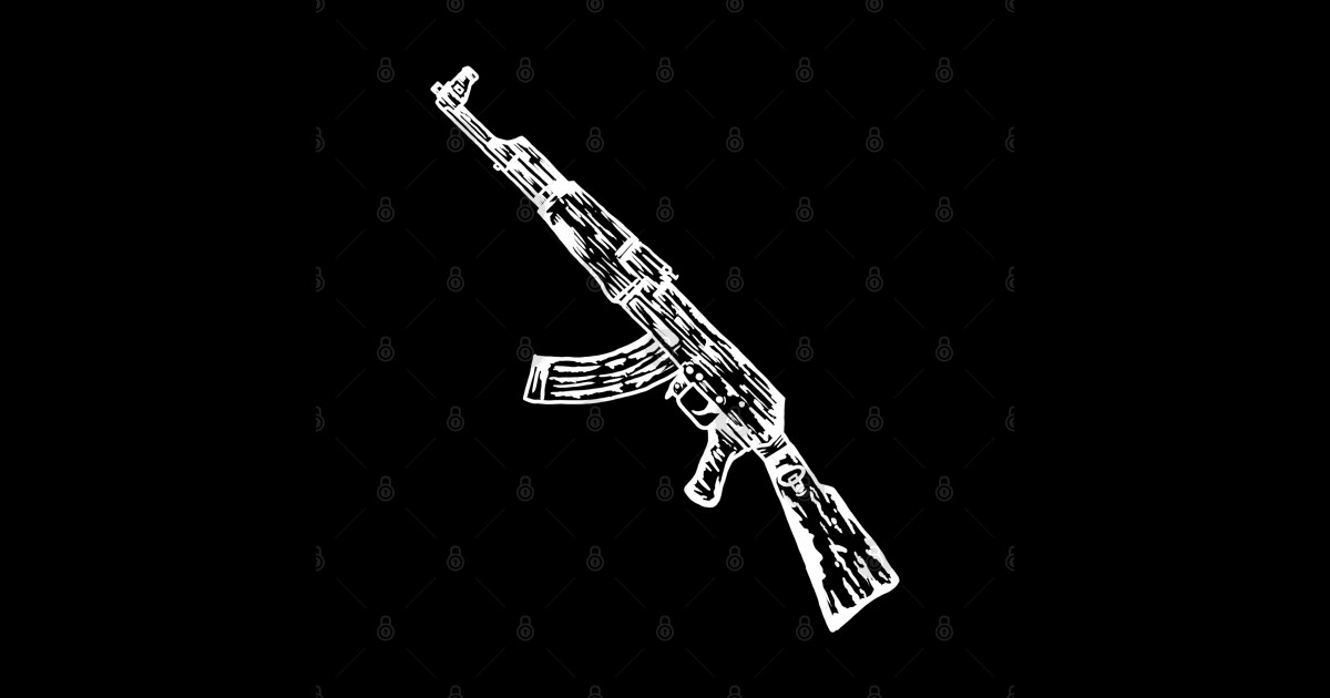 AKM - Gun - Sticker | TeePublic