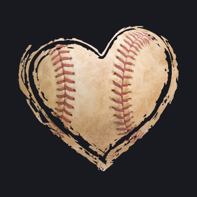 Heart Baseball - Baseball - Baseball T-Shirt | TeePublic