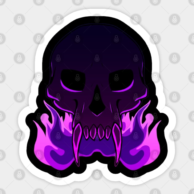 Anima Inferno - Skull - Sticker | TeePublic