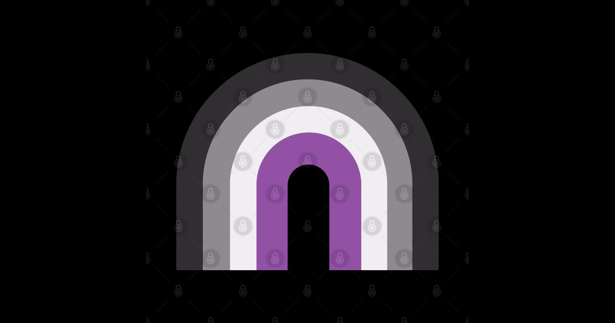 Asexual Flag Rainbow Design Redbubbleartist Sticker Teepublic