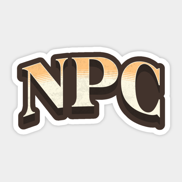 NPC - Rpg Game - Sticker | TeePublic