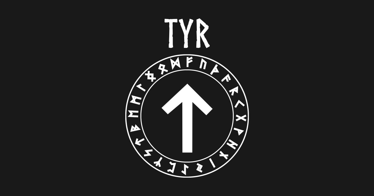 Tyr Norse God Tiwaz Rune - Tyr Rune - T-Shirt | TeePublic
