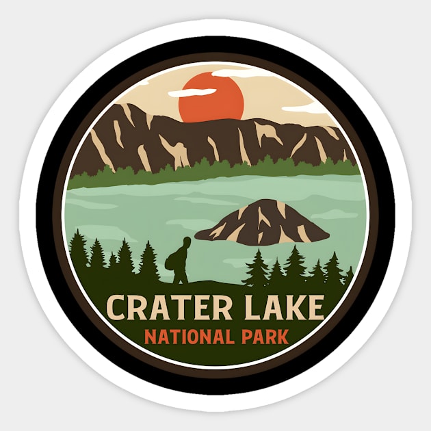 Crater Lake National park - Crater Lake - Sticker | TeePublic