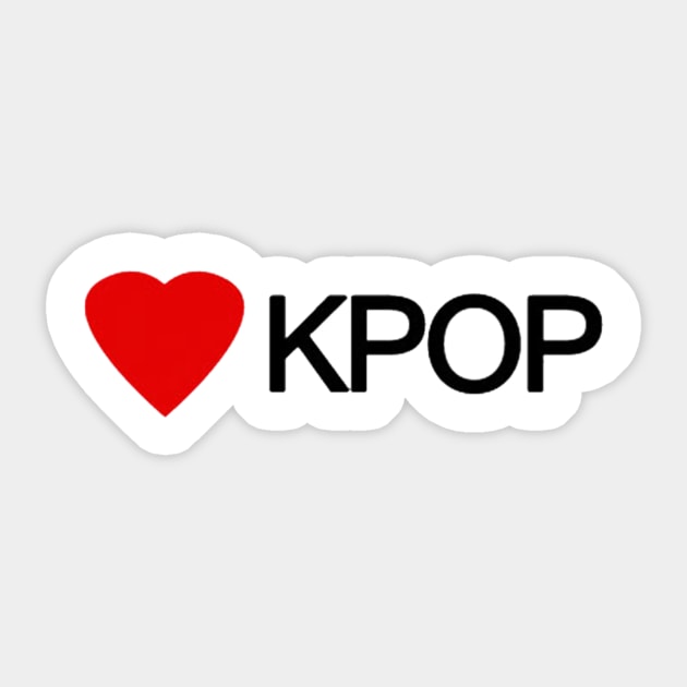 Love K-POP - Simple Design - K Pop - Sticker | TeePublic