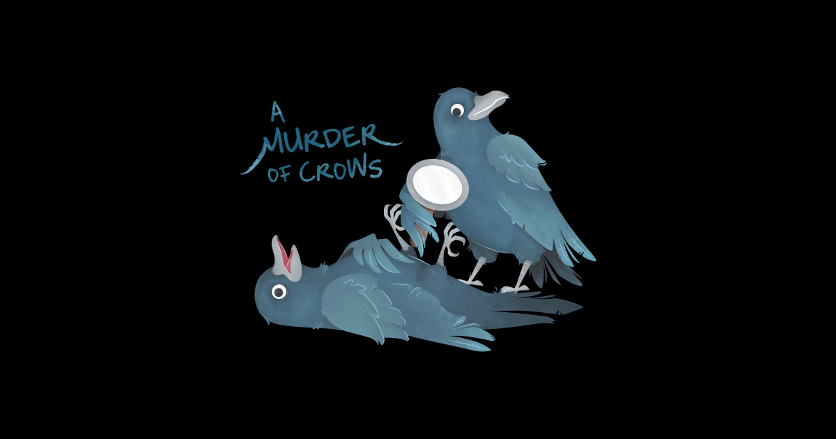 A Murder of Crows - Pun - Sticker | TeePublic