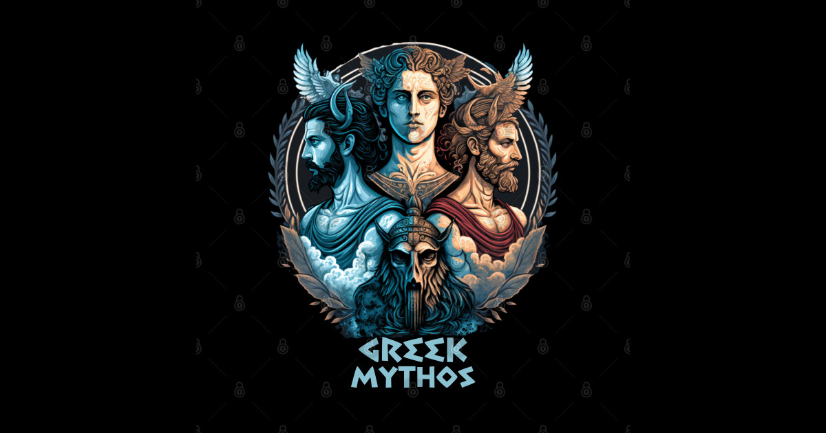 Ancient Greek Gods Mythology Action - Greek Mythology - Sticker | TeePublic