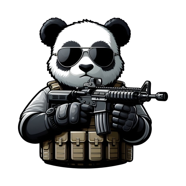 Tactical Panda - Panda - T-Shirt | TeePublic
