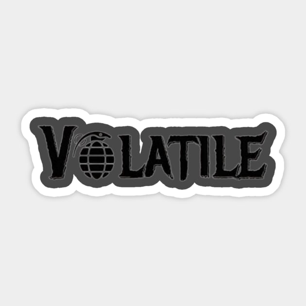 Volatile Band logo - Volatile - Sticker | TeePublic