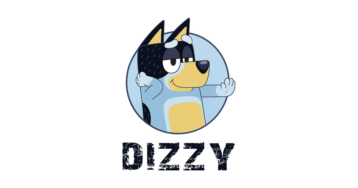 Vintage Bluey Dizzy Cartoon - Bluey - T-Shirt | TeePublic