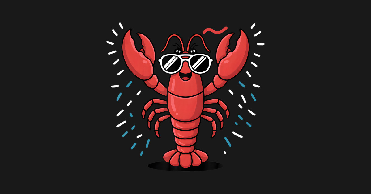 Lobster Art For Toddlers Lobster - Funny Lobster Art - T-Shirt | TeePublic