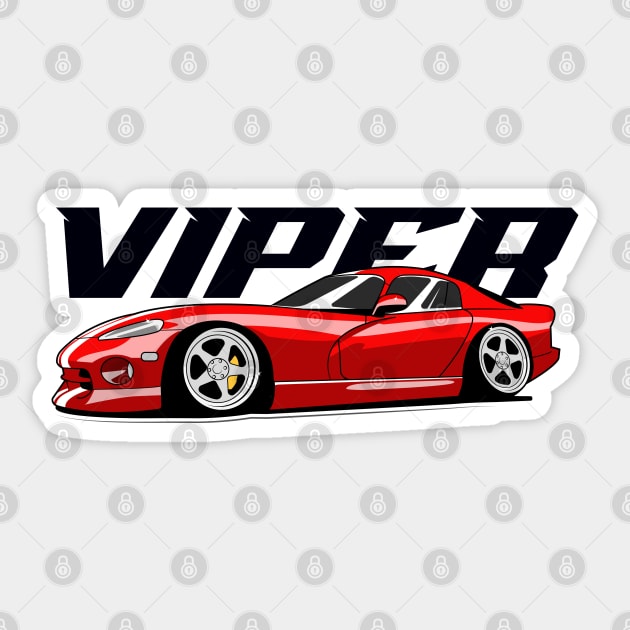 Red Viper - Viper - Sticker | TeePublic