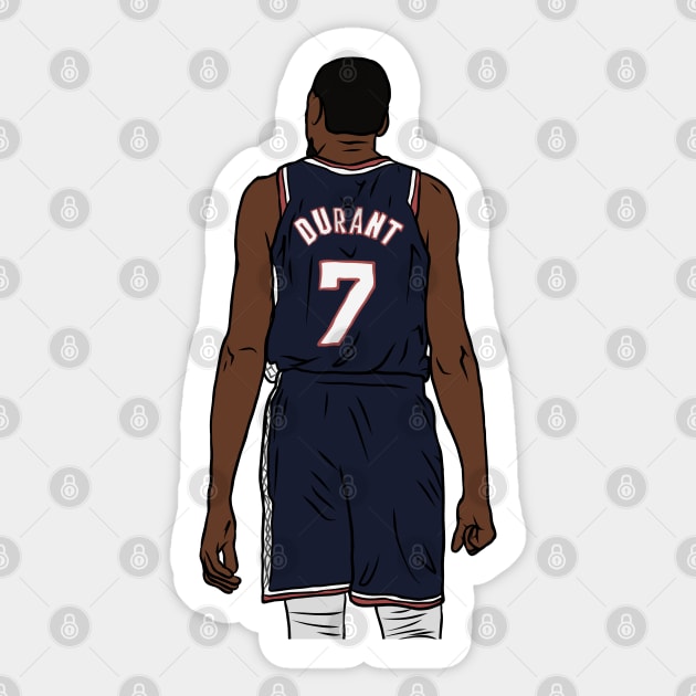 KD Back-To - Kevin Durant - Sticker | TeePublic