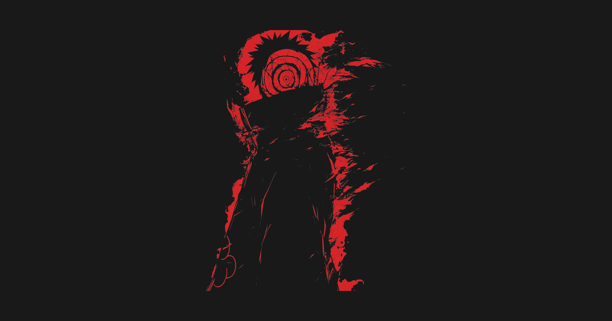 Obito Uchiha Red Sharingan Fan Art - Obito Uchiha - T-Shirt | TeePublic