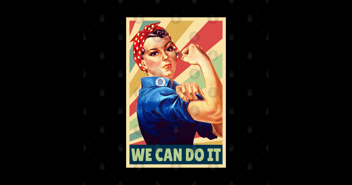We Can Do It Vintage Colors - We Can Do It - Sticker | TeePublic