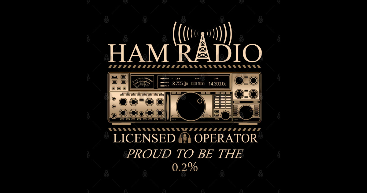 Ham Radio - Licensed Operator - Ham Radio - Posters and Art Prints ...