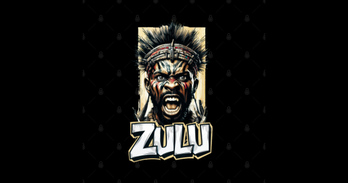 Zulu Warrior Africa Heritage - Traditional Zulu Shield Shaka Spear ...