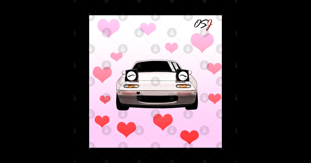 Cute Miata without tongue - Mazda Miata - Posters and Art Prints ...