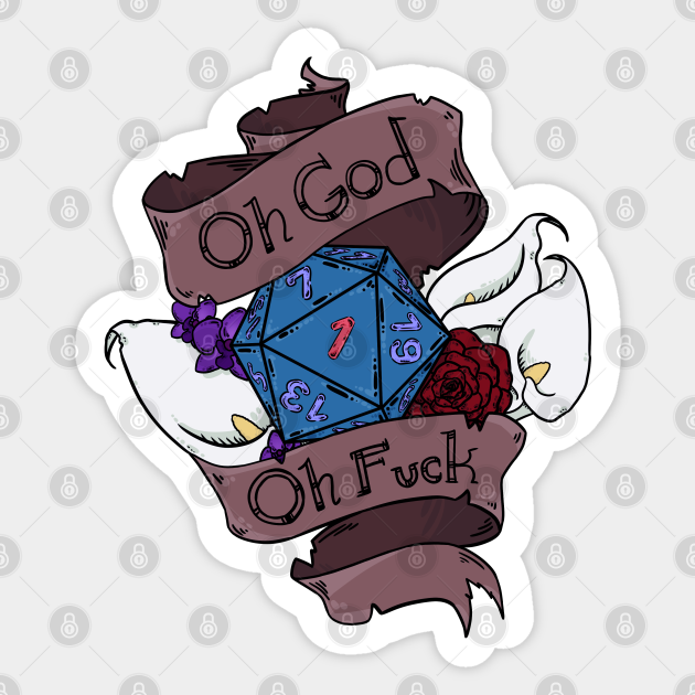 Critical Fail - Dungeons And Dragons - Sticker | TeePublic