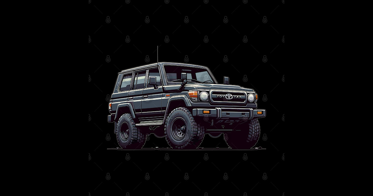 Toyota Land Cruiser - Toyota Land Cruiser - Sticker | TeePublic