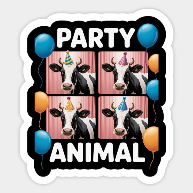 Cow Face Colorful Farm Animal Party Hat Cow - Cow Face Colorful Farm ...