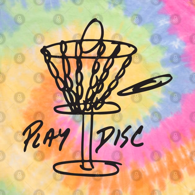 Play DIsc Sketch Simple Disc Golf Lover Original - Disc Golf - T-Shirt ...