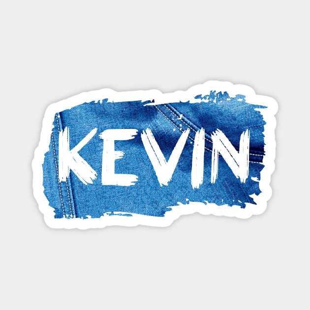 KEVIN name label-KEVIN jeans pattern-Pop art fashion-modern brush style ...