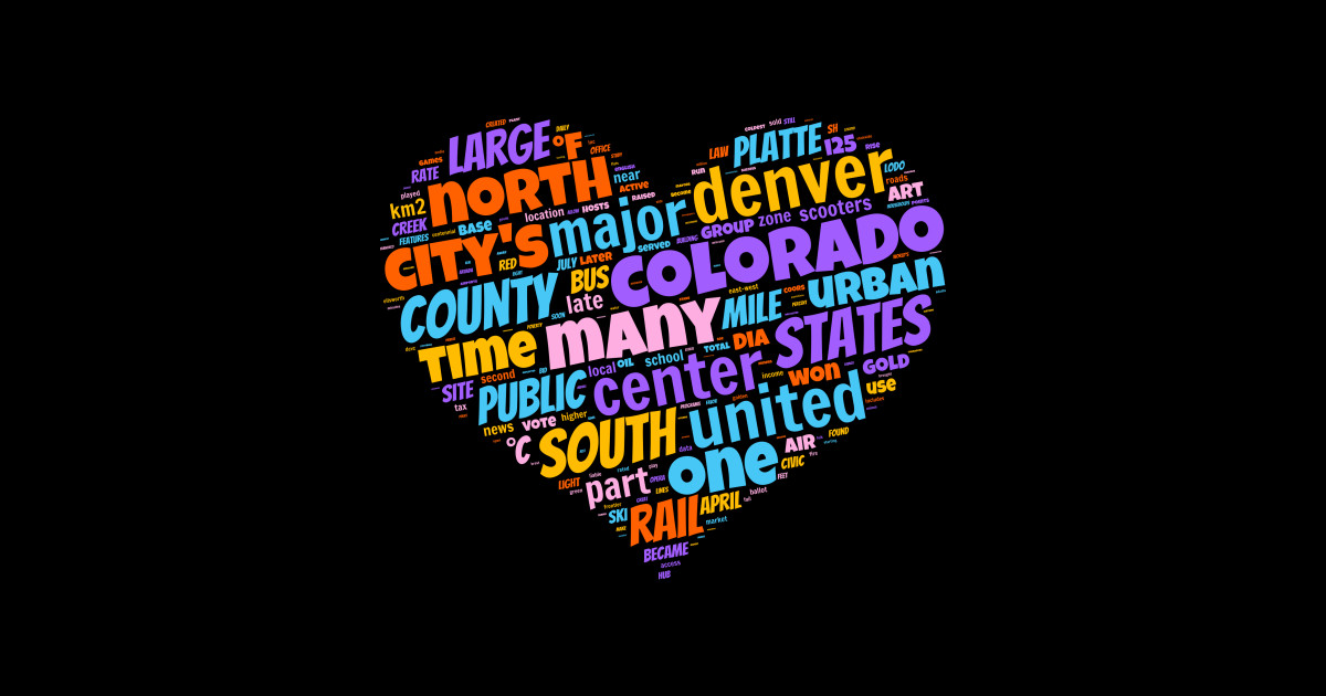 I love Denver - Denver - Posters and Art Prints | TeePublic