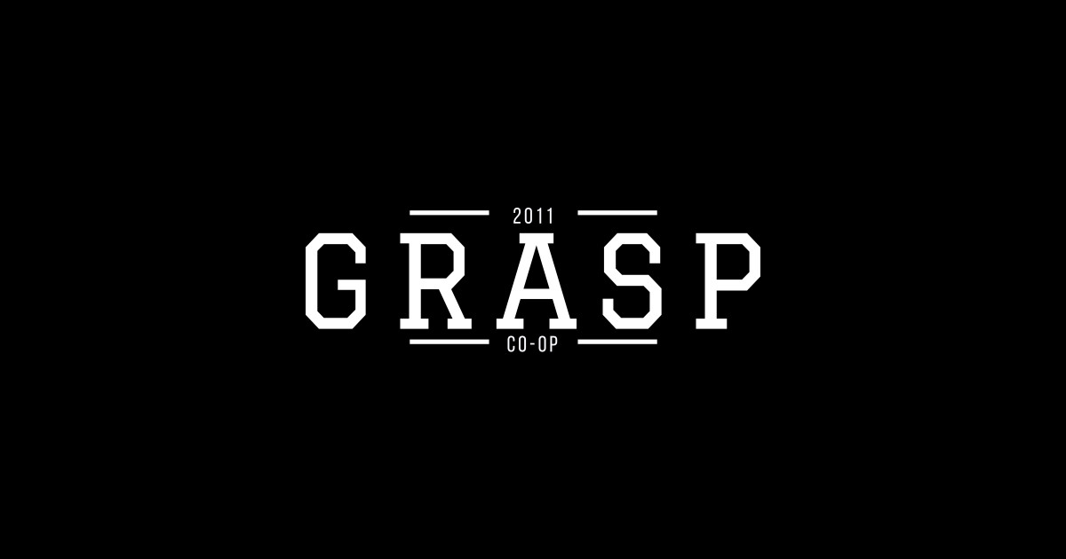 Varsity Grasp Logo - Grasp Co Op - Sticker | TeePublic