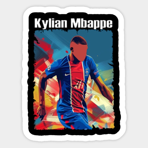 KYLIAN MBAPPE FAN ART - Kylian Mbappe Fan Art - Sticker | TeePublic