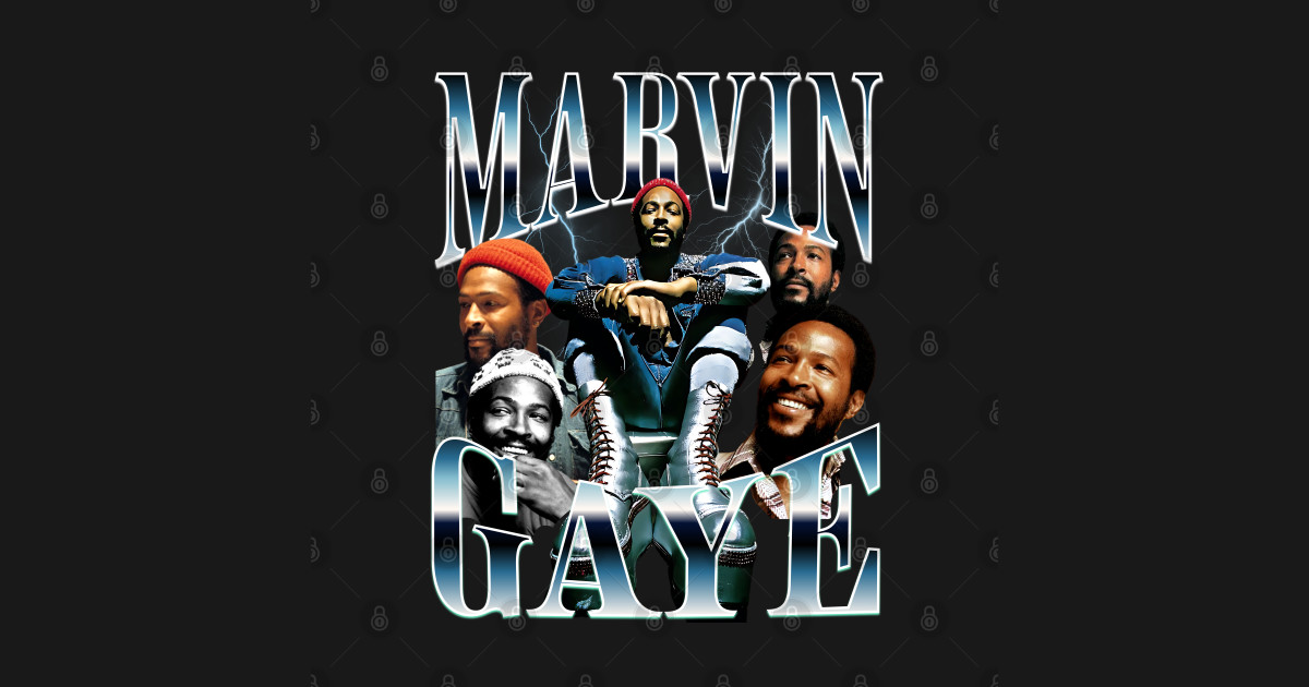 Marvin Gaye - Bootleg Design - Marvin Gaye - T-Shirt | TeePublic