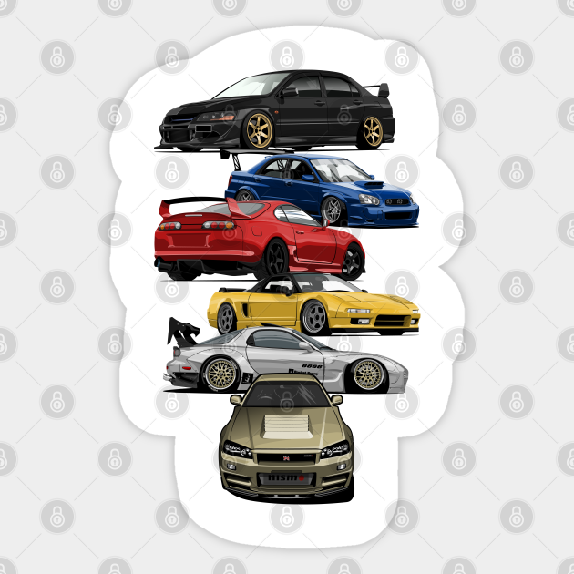 JDM Legends - Jdm Cars - Sticker | TeePublic