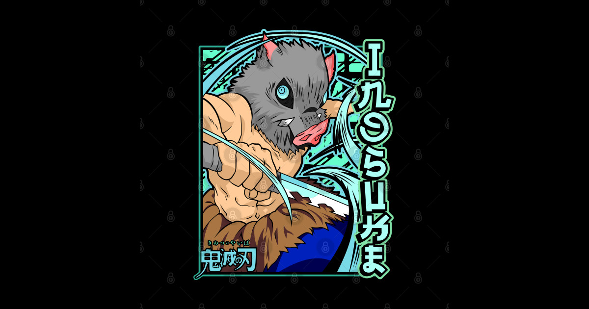 Inosuke - Demon Slayer - Sticker | TeePublic