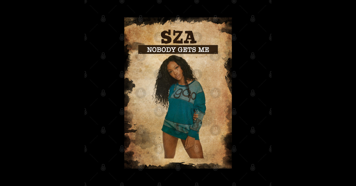 Vintage Old Paper 80s Style SZA /// NoBody Gets Me - Sza - Posters and ...