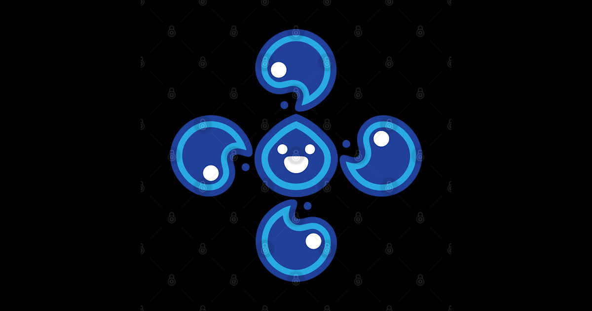 Cute Elemental Water Droplet Character - Water Droplet Character ...