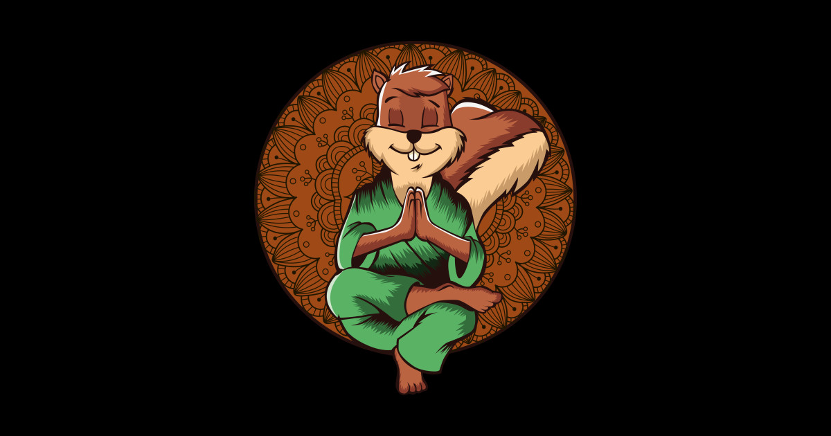 Squirrel Buddha - Squirrel Buddha - Sticker | TeePublic