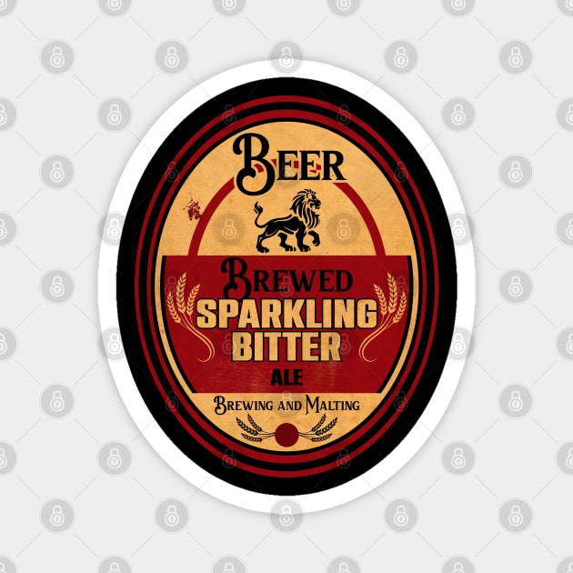 Brewing Beer Vintage Label - Brewing Beer - Magnet | TeePublic