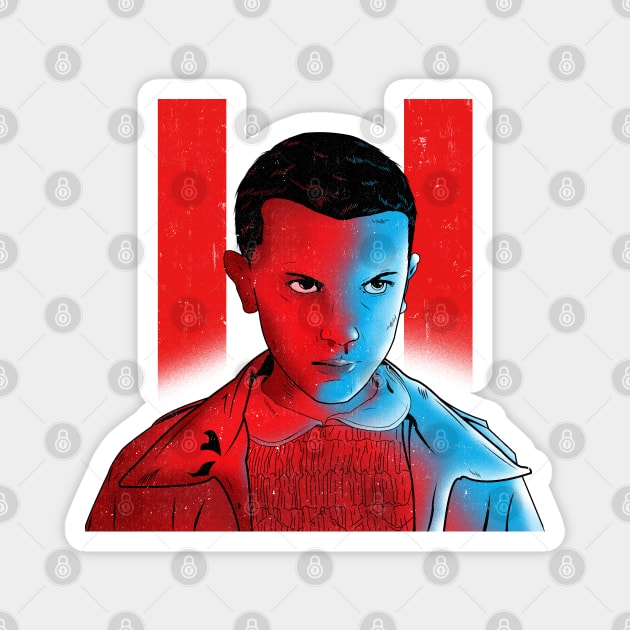 Eleven Stranger Things Fan Art Vintage Design - Stranger Things ...