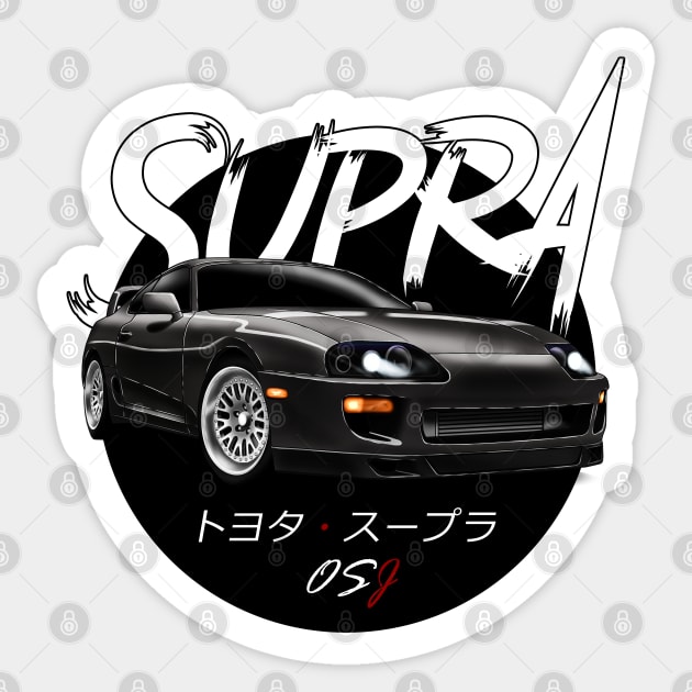 JDM A80 Black Sun Edition - Toyota Supra - Sticker | TeePublic