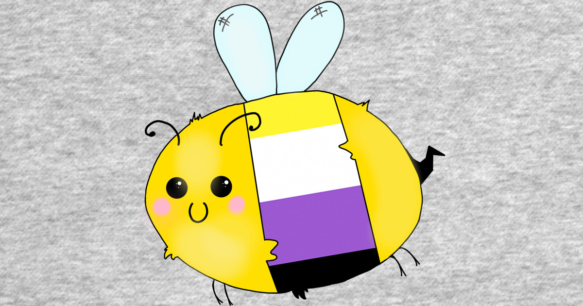 Pride Bees - Nonbinary - Nonbinary Pride - T-Shirt | TeePublic