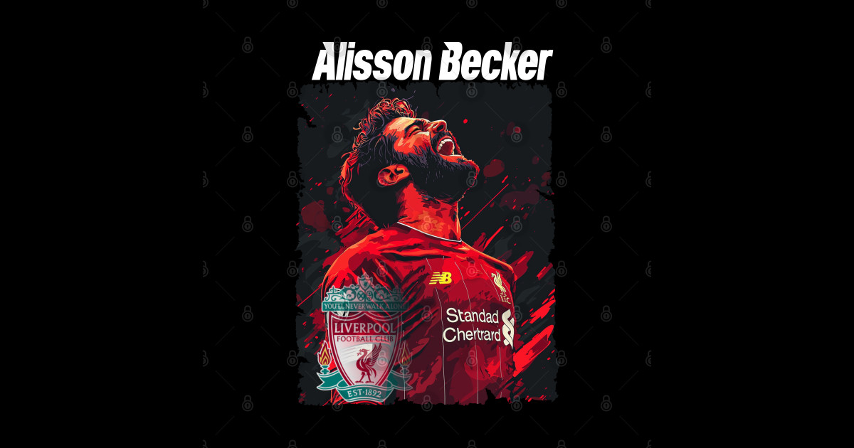 ALISSON BECKER FOOTBALL FAN ART - Alisson Becker Bayern Football Player ...