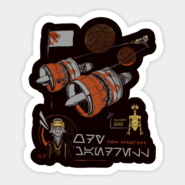 Ody Mandrell - podracer - Star Wars - Sticker | TeePublic