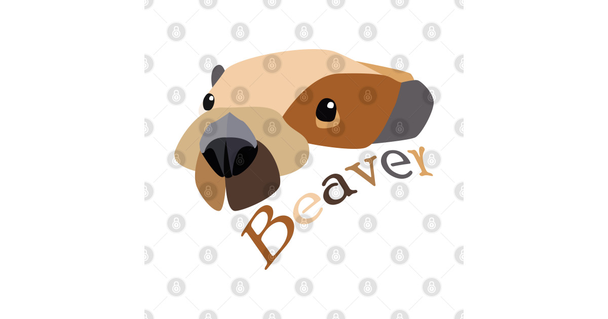 Adorable Cute Beaver Illustration - Beaver - T-Shirt | TeePublic