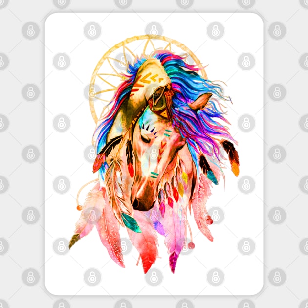 native horse drawing